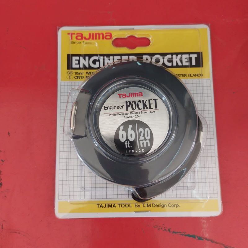 Jual Meteran Tajima Pocket 20 meter engineer pocket measuring tajima poket 20 meter | Shopee ...