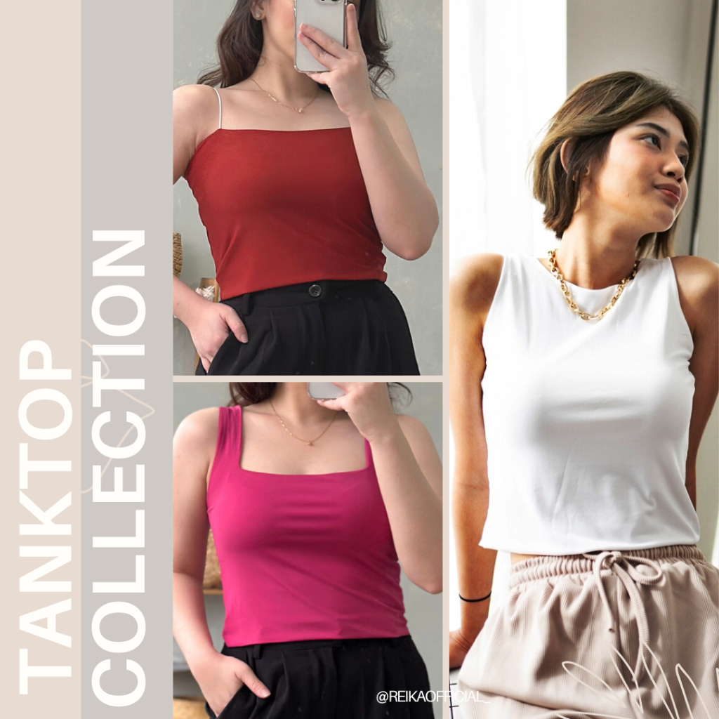 Jual Reika TANKTOP Collection - Basic Tank Top Wanita Bahan Premium ...