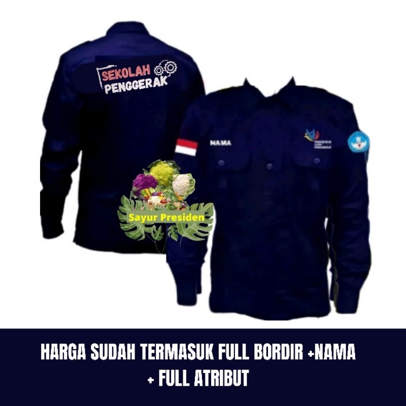 Jual Seragam Kemeja PDH Guru Penggerak Sekolah Penggerak kemeja sekolah ...