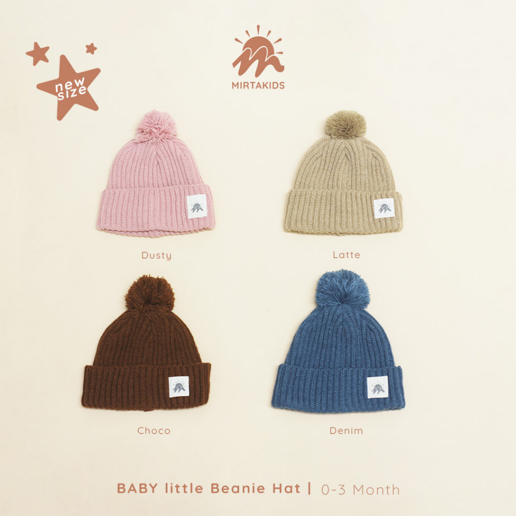 Jual Mirtakids Baby Little Beanie Hat (0-3 Month) | Katun Rajut ...