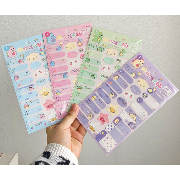 Jual Sticker Label Nama Waterproof Anti air / Stiker Label Nama CUTE ...