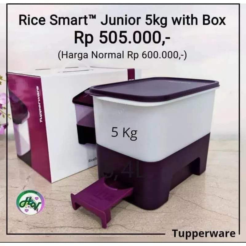 Jual Rice mart 5 kg tupperware/ tempat beras tupperware | Shopee Indonesia