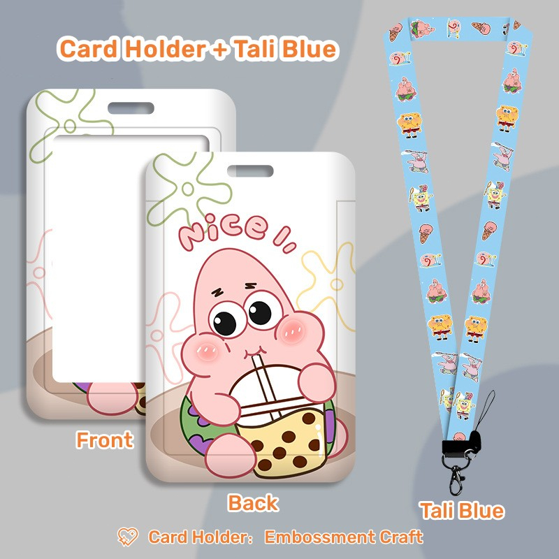 Jual SpongeBob Patrick Star ID card holder tali lanyard transportasi ...