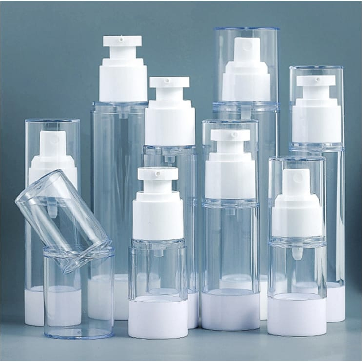 Jual Mouseman - Botol Airless Pump Transparant Bottle Spray & Lotion ...