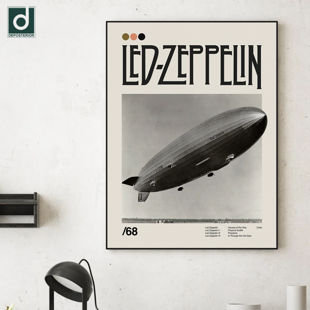 Jual Poster Led Zeppelin Cover Album Frameblock | Shopee Indonesia