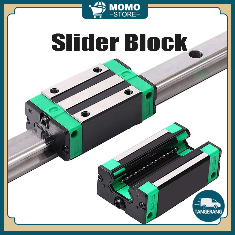 Jual HGH20CA Bearing Block Linear Rail Guide 20mm For CNC Machine Parts ...