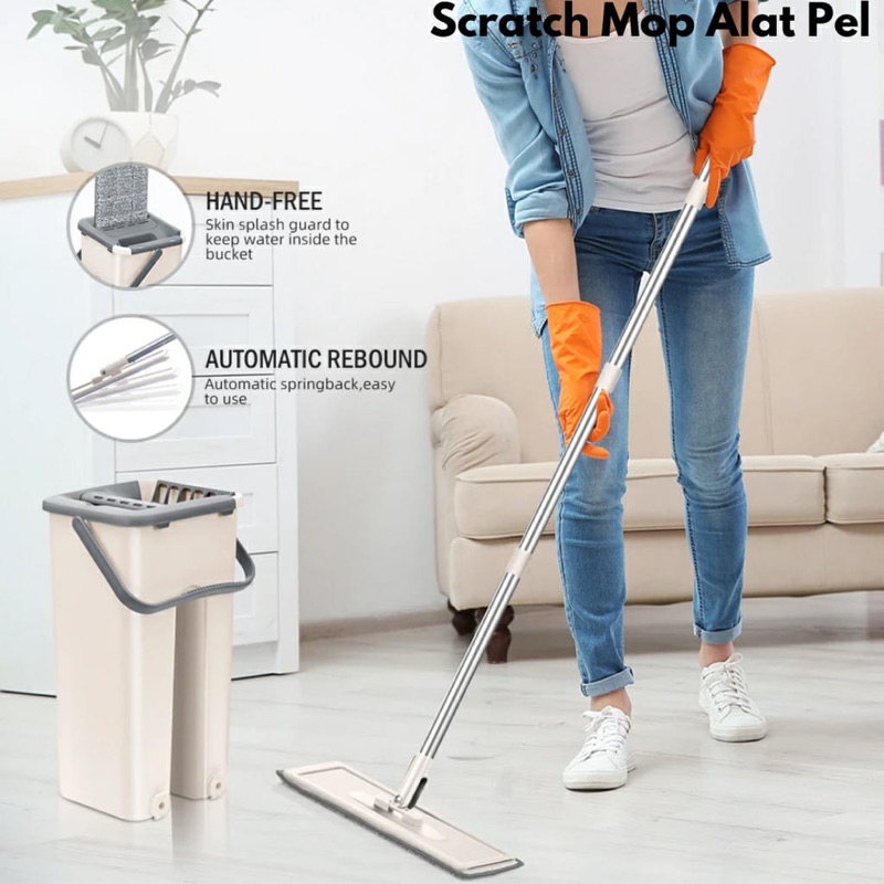 Jual PEL LANTAI SCRATCH MOP ISI 2 KAIN / PEL MOP 2 SISI EMBER | Shopee Indonesia