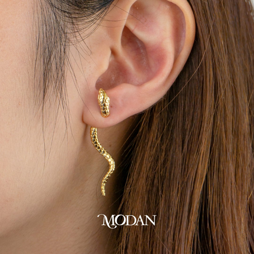 Jual Modan - Anting Imlek CNY 2025 Serpent Snake Wavy Ear Jacket ...