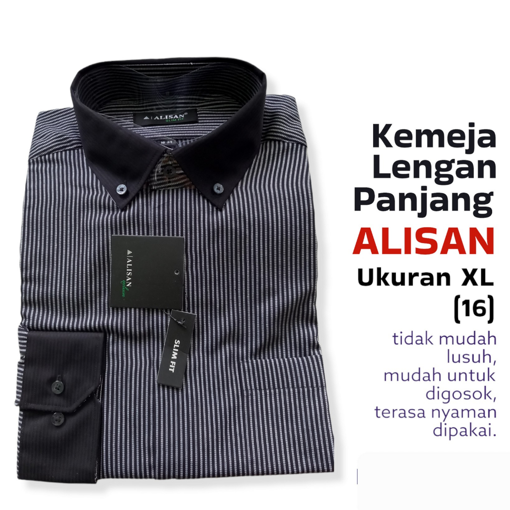 Jual Kemeja Panjang ALISAN Ukuran XL Motif | Shopee Indonesia