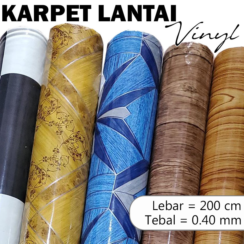 Jual Karpet Lantai/Meja Plastik/Vinyl Lebar 200cm x Panjang per 50cm ...
