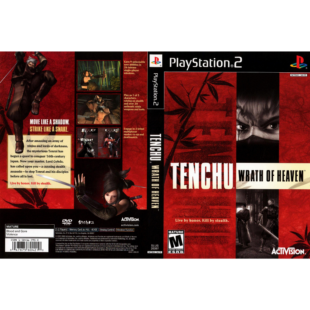 Jual Tenchu Wrath of Heaven - PS2 | Shopee Indonesia
