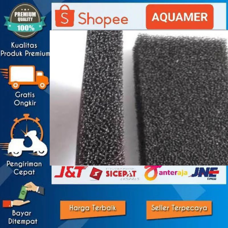 Jual Busa hitam saringan akuarium kapas hitam filter aquariun aquascape ...