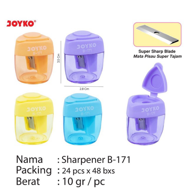 Jual ( 1 pcs ) Rautan B 171 / Sharpener / Kerukan / Serutan / Peruncing ...