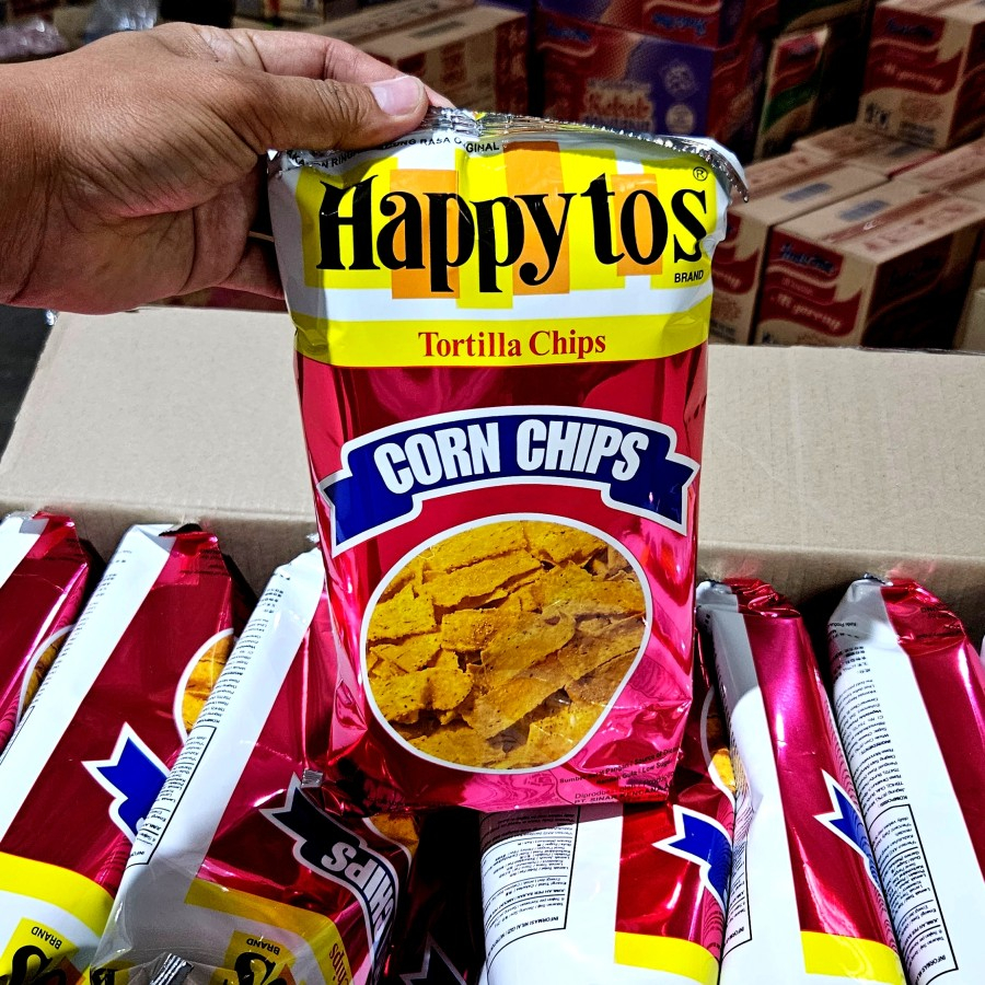 Jual PCS 160GR - HAPPYTOS MERAH - HIJAU / KERIPIK HAPPY TOS HEPITOS ...