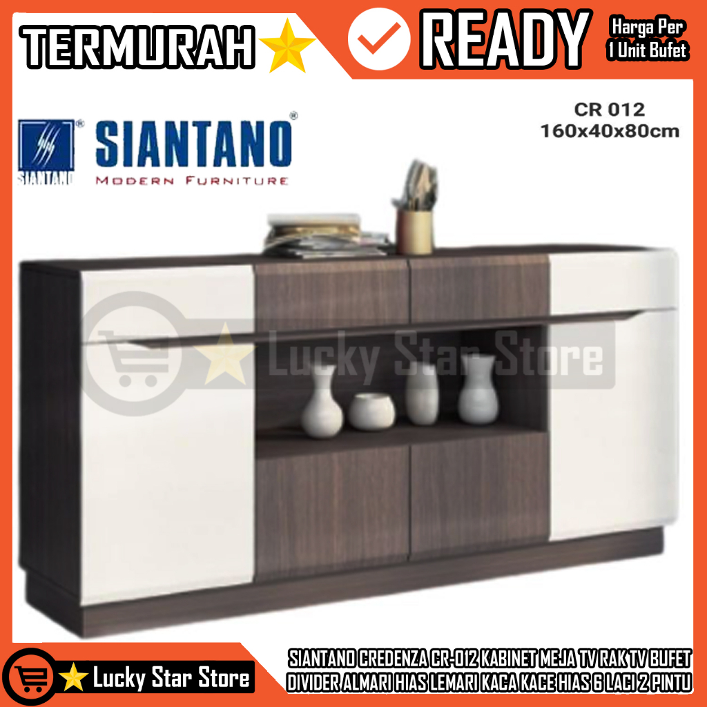 Jual {KARGO} SIANTANO CREDENZA CR-012 SIDEBOARD KABINET MEJA TV RAK TV BUFET DIVIDER ALMARI HIAS ...