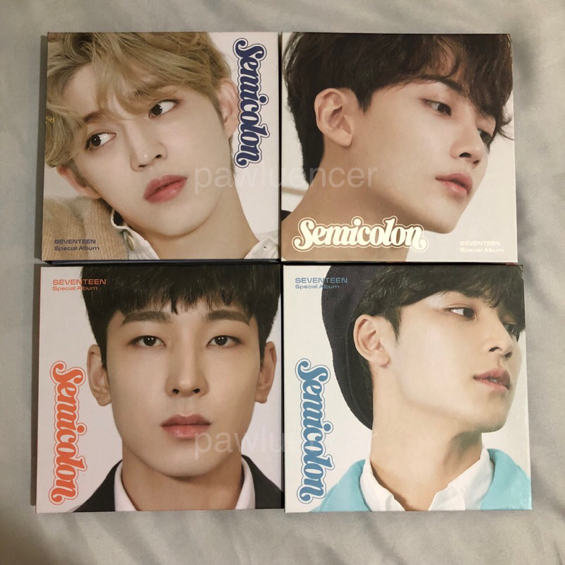 Jual ready stock album only seventeen svt semicolon cover scoups seungcheol jeonghan wonwoo ...