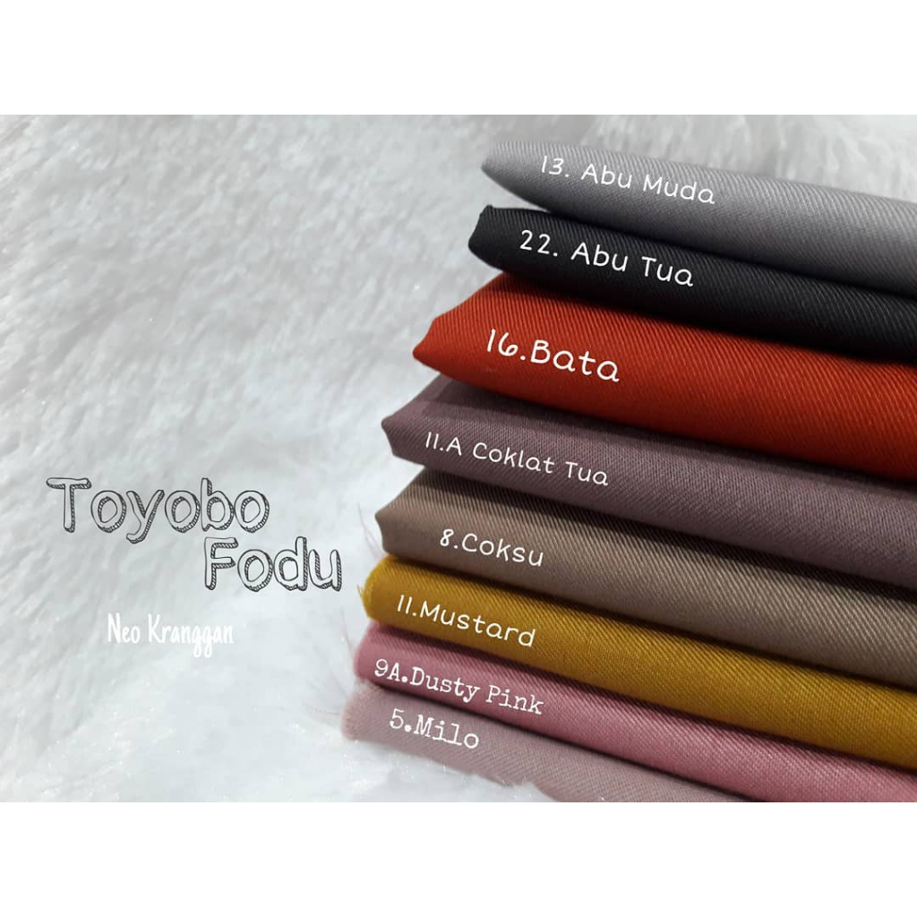 Jual KAIN TOYOBO FODU 58" (Harga Per 0,5 Meter) | Shopee Indonesia