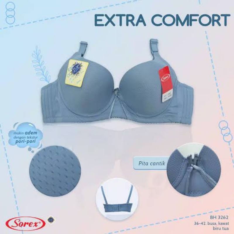 Jual BH SOREX 3262 KAWAT CUP B TO C BRA KAWAT KULIT JERUK WANITA KAIT 3 ...