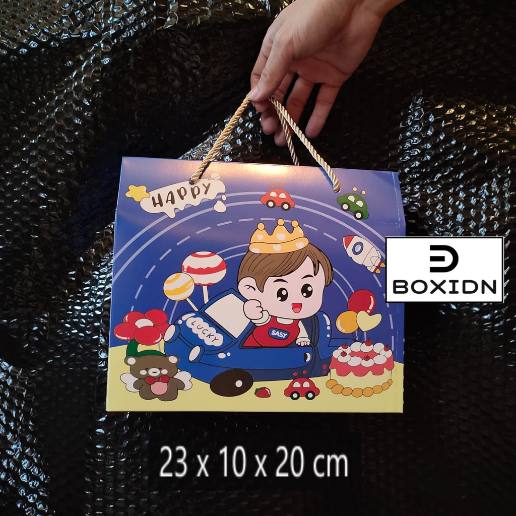 Jual Medium Large Box Souvenir Ulang Tahun Anak Goodie Bag Snack Ultah ...