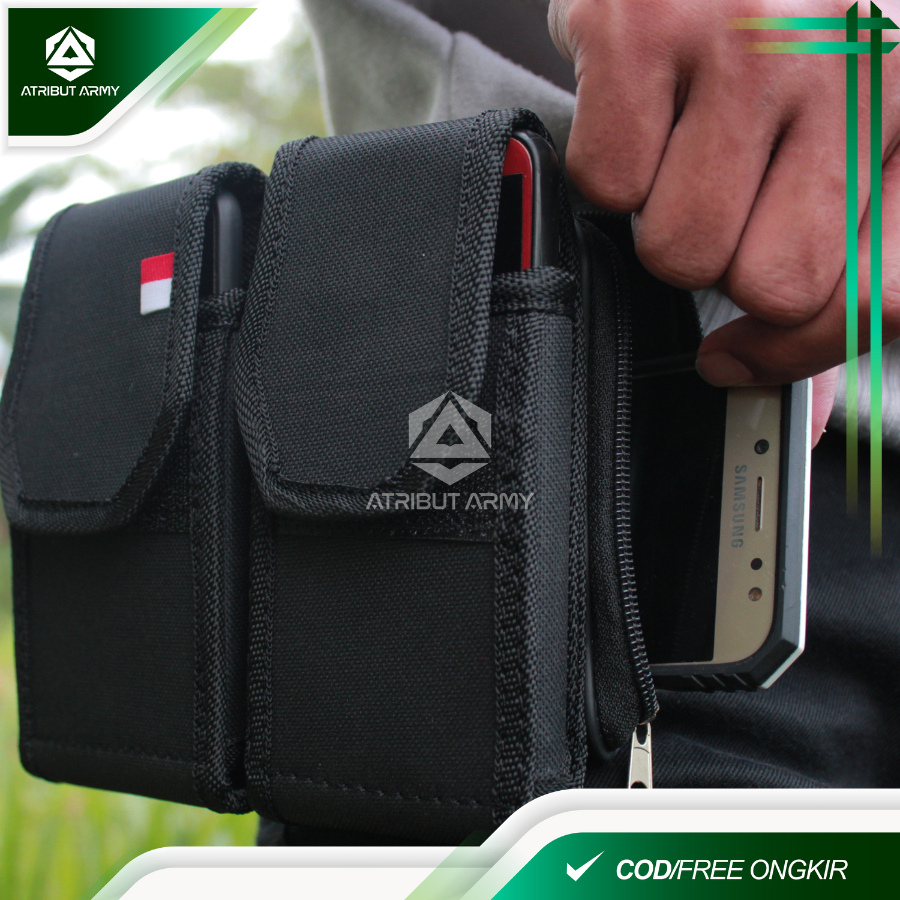Jual Tempat Sarung HP Pinggang KANVAS Tas Dompet Handphone Pria ...