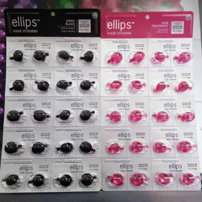 Jual ELLIPS VITAMIN RAMBUT ISI 20 BIJI ELLIPS HAIR VITAMIN MINI BLISTER ...