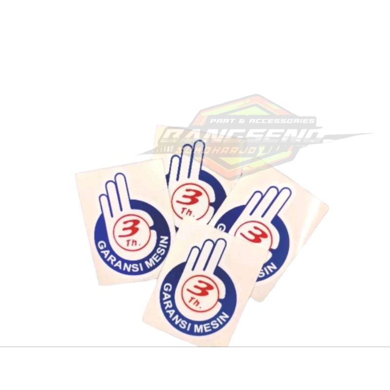 Jual Sticker stiker garansi 3th yamaha stiker garansi mesin yamaha 3th ...