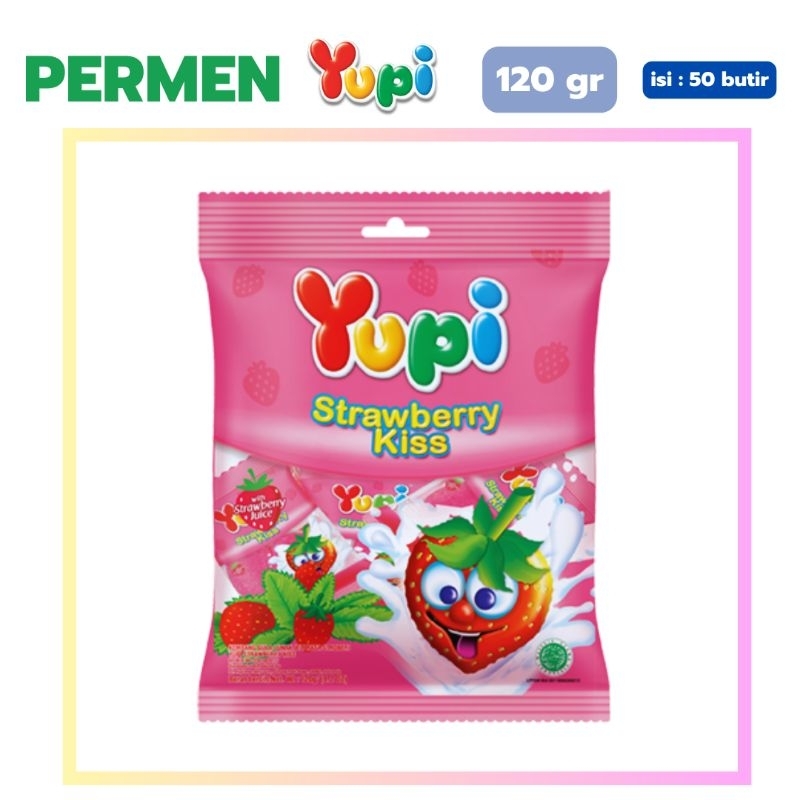 Jual Permen Yupi Love Strawberry Kiss | Shopee Indonesia