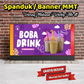 Jual CETAK SPANDUK / BANNER MMT WARUNG MAKAN WARKOP TOKO UKURAN 2X1 ...
