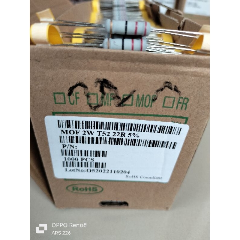 Jual RESISTOR 2W 22R TAIWAN ROLL | Shopee Indonesia