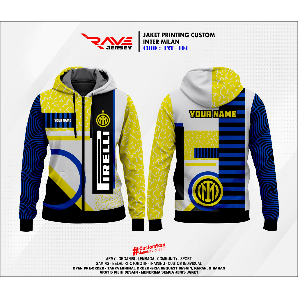 Jual JAKET BOLA INTER MILAN FULL PRINTING SUBLIM CUSTOM (DESAIN SUKA ...
