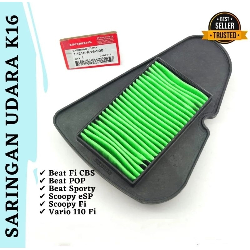Jual Filter udara / saringan udara motor Honda Beat F1 / ESP / Pop ESP ...