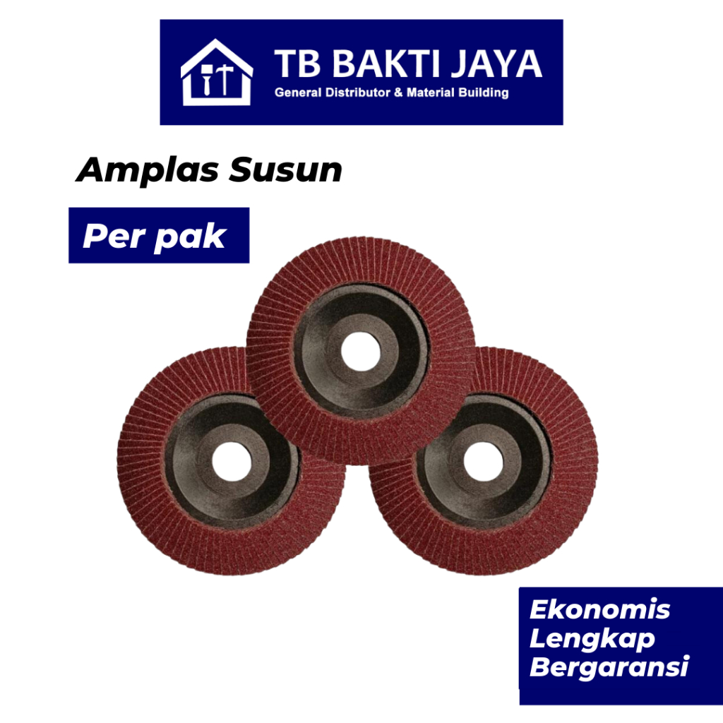 Jual Amplas Susun/ Mata Gerinda Amplas/ Amplas Flap disk 4 inch harga ...