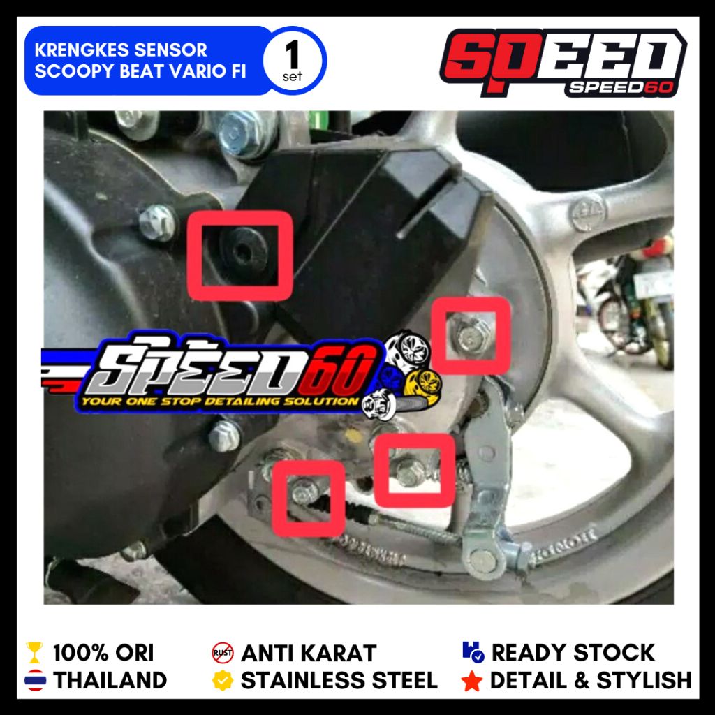 Jual Baut Krengkes Sensor Scoopy Beat Vario Fi Probolt Stainless King ...