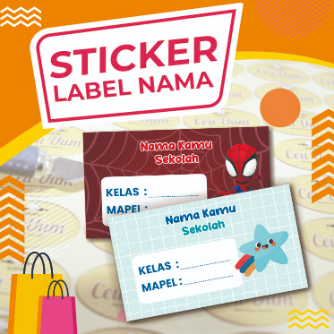 Jual STIKER LABEL | STIKER LABEL NAMA | STIKER LABEL BUKU | LABEL BUKU ...
