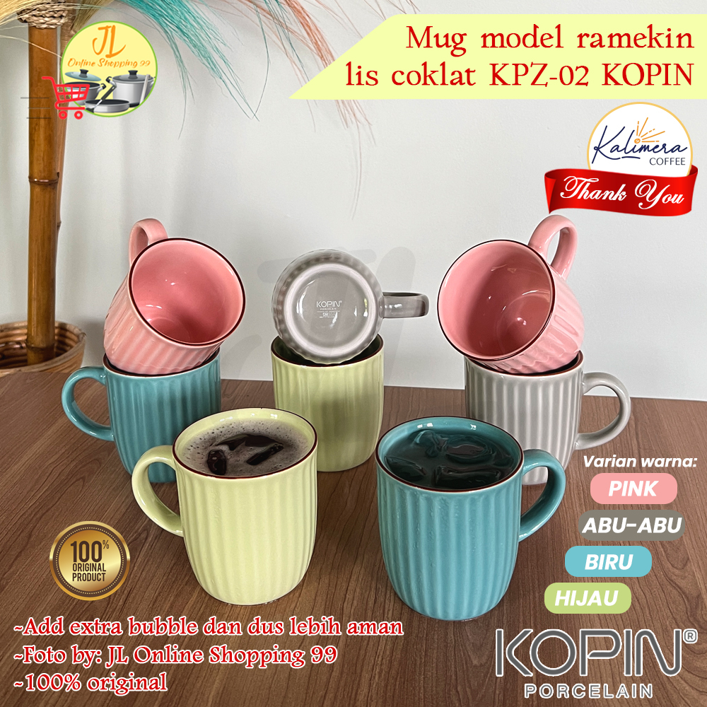 Jual KOPIN cangkir mug motif labu ramekin 340ml pastel series / Gelas ...