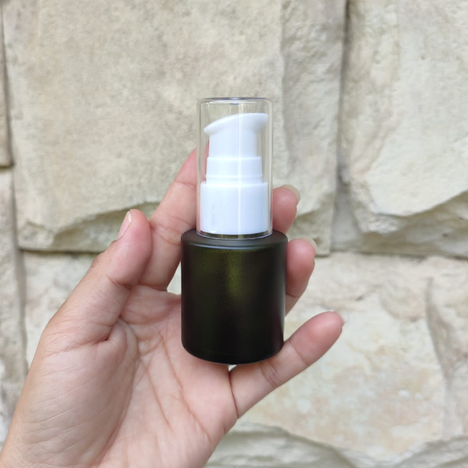 Jual Botol Pump Angsa Putih Botol Kaca Hijau Doff Botol Lotion Kaca ...