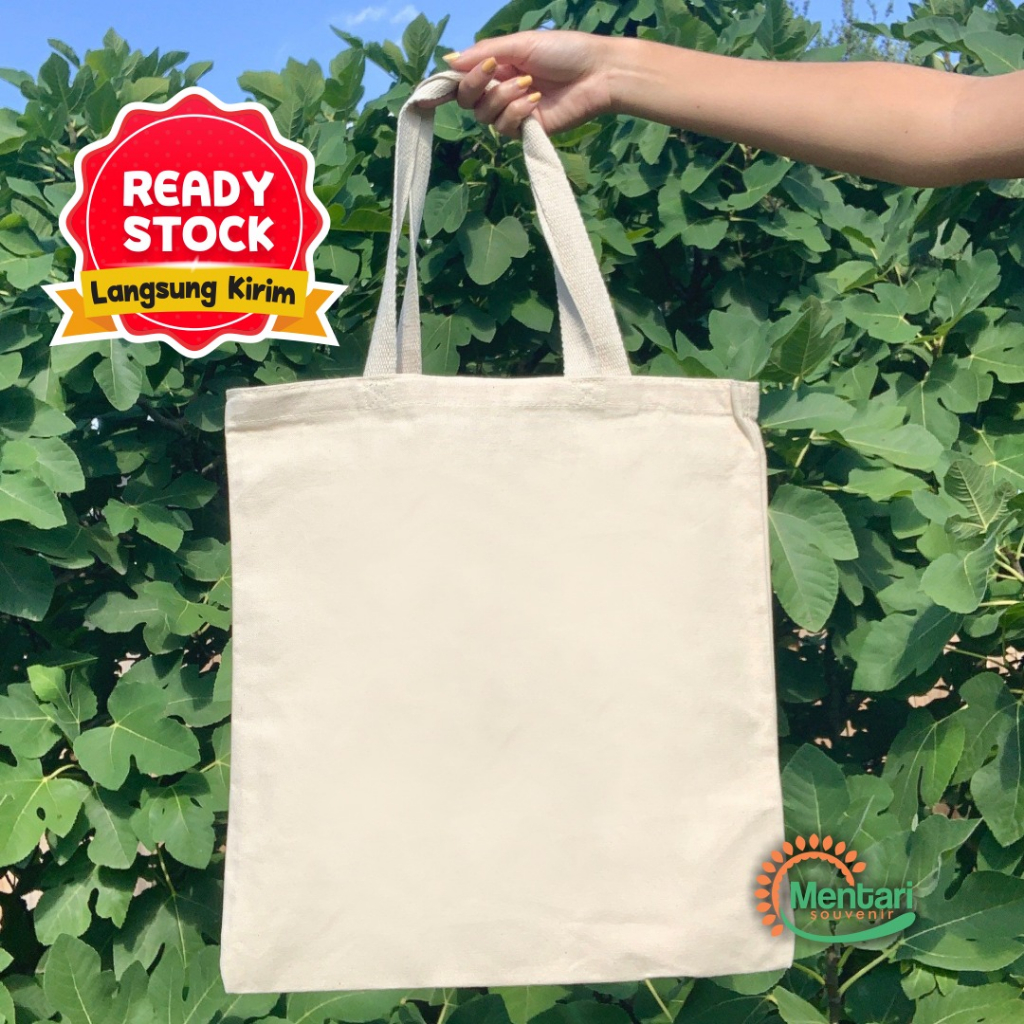 Jual TAS BLACU PREMIUM (Ready Stok), TOTE BAG, Dan TOTEBAG Kanvas Calico 30X40 POLOS TERMURAH ...