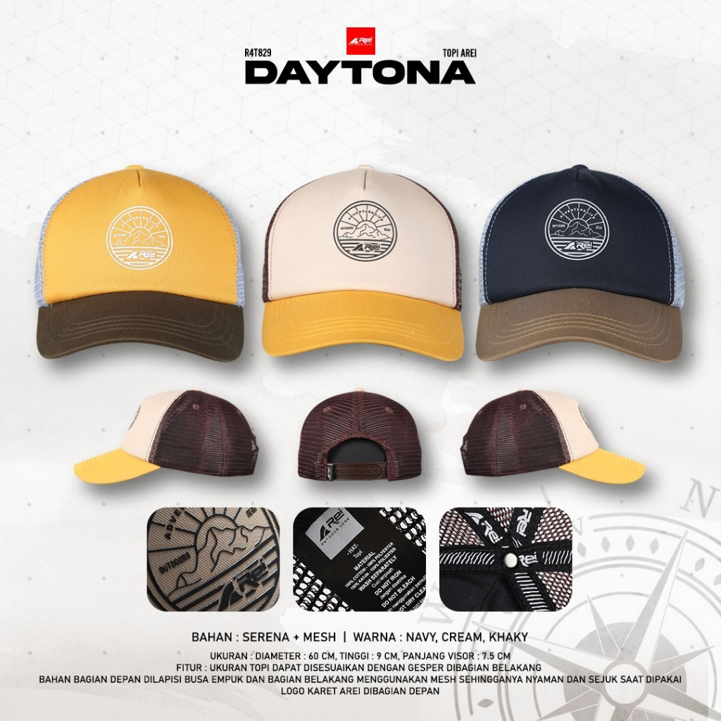 Jual Topi Pria Daytona Arei Outdoorgear | Shopee Indonesia