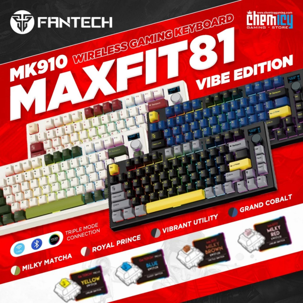 Jual Fantech MAXFIT81 / MK910 Vibe Edition Wireless Gaming Keyboard ...