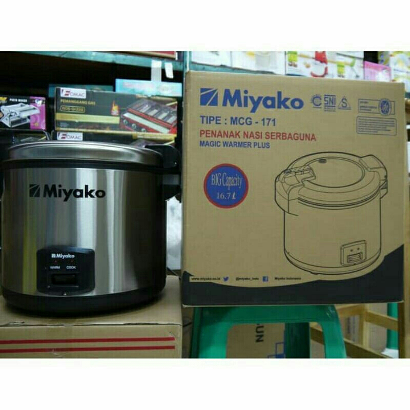 Jual MIYAKO - Magic Com MCG-171 | Rice Cooker Jumbo 6 Ltr Penanak Nasi ...