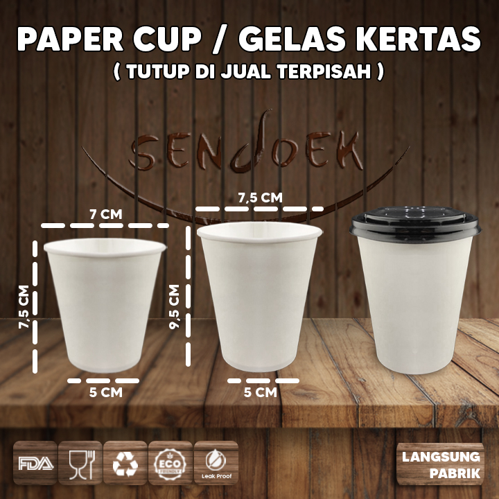 Jual HOT PAPER CUP | GELAS KERTAS MINUMAN PANAS | CUP PAPER OZ | Shopee Indonesia