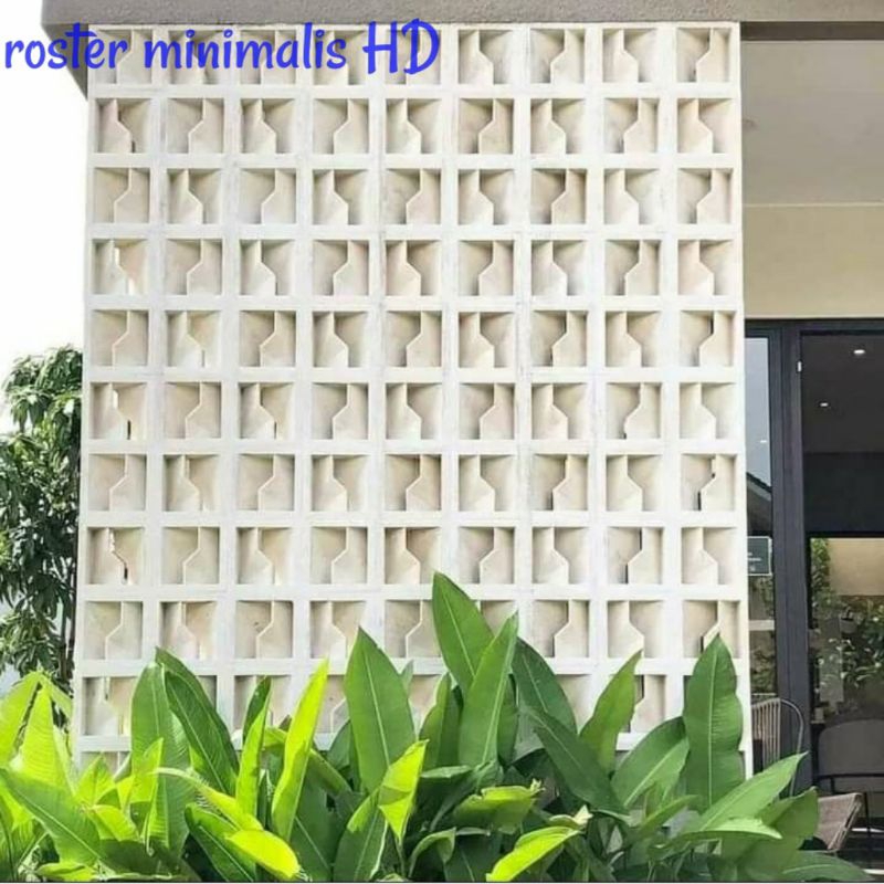 Jual roster beton minimalis/loster beton/roster motif petir | Shopee ...