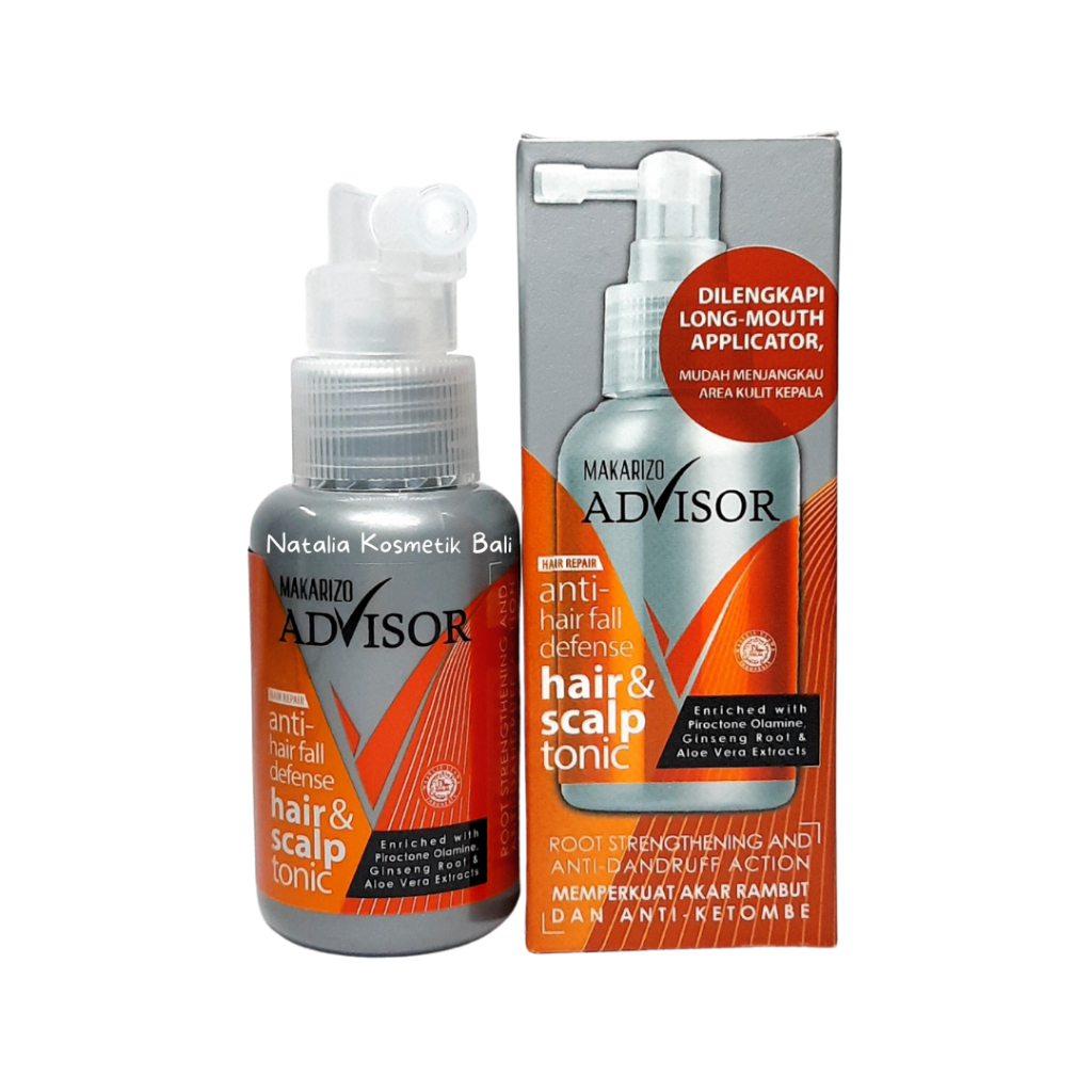 Jual Makarizo Advisor Anti-Hair Fall Defense - Hair & Scalp Tonic 65 mL ...