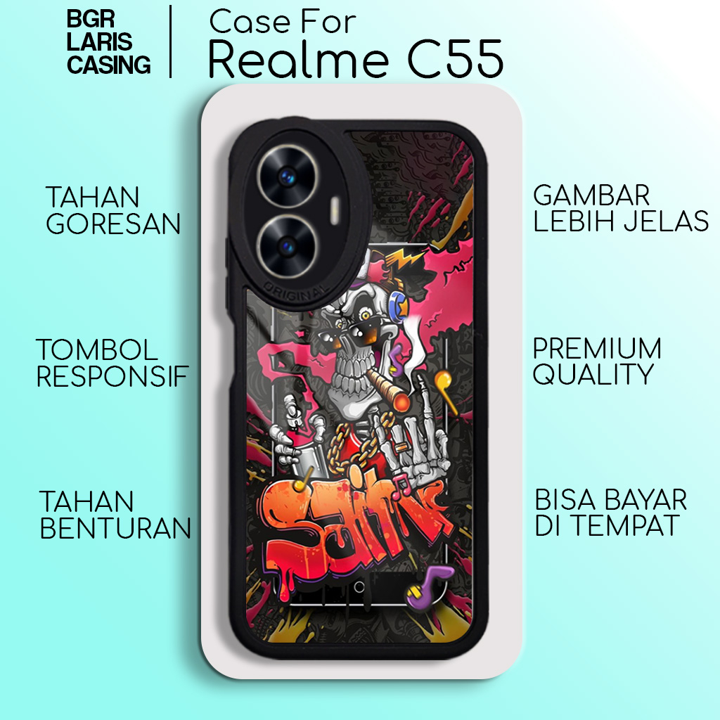 Jual Case Realme C55 Grafiti10 Casing Realme C55 Hardcase Softcase ...