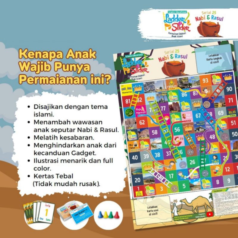 Jual Islamic Educational Ladder Dan Slider , Permainan Edukasi Anak ...