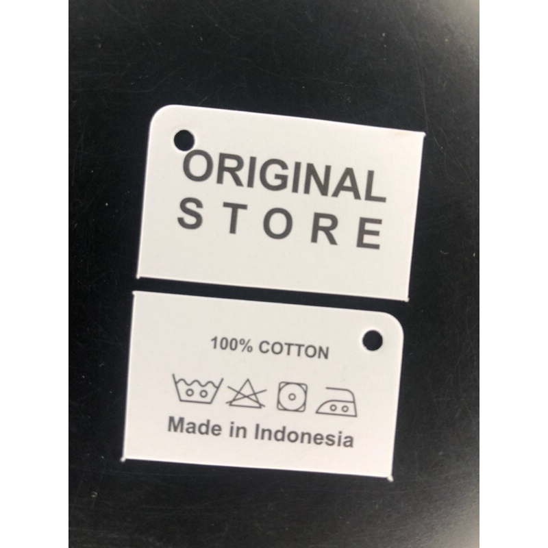 Jual Hangtag label original store made in indonesia label tag name ...