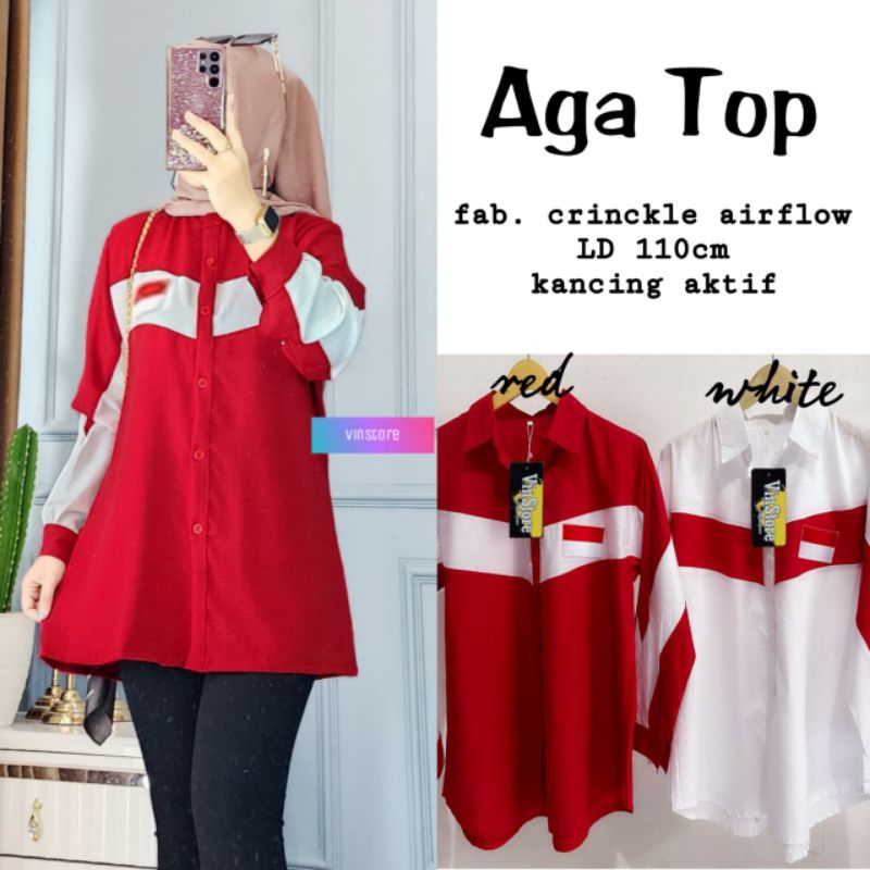 Jual AGA TOP // ORI BY CENTURY // BAJU KEMERDEKAAN 17 AGUSTUS | Shopee ...