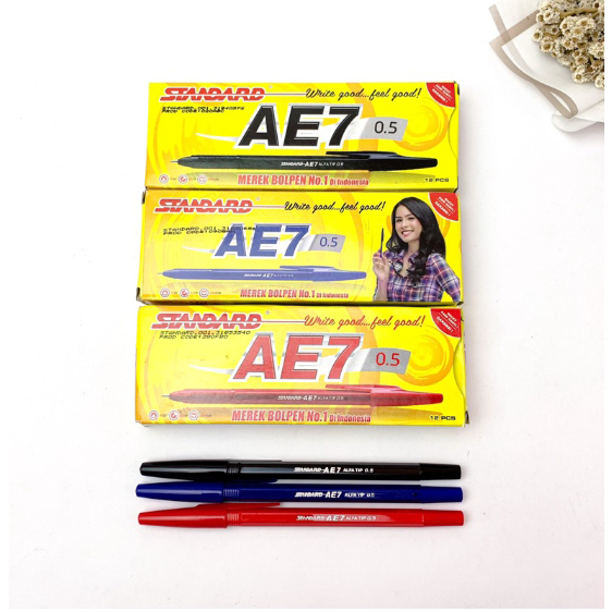 Jual PULPEN STANDARD AE7 0.5mm | Shopee Indonesia