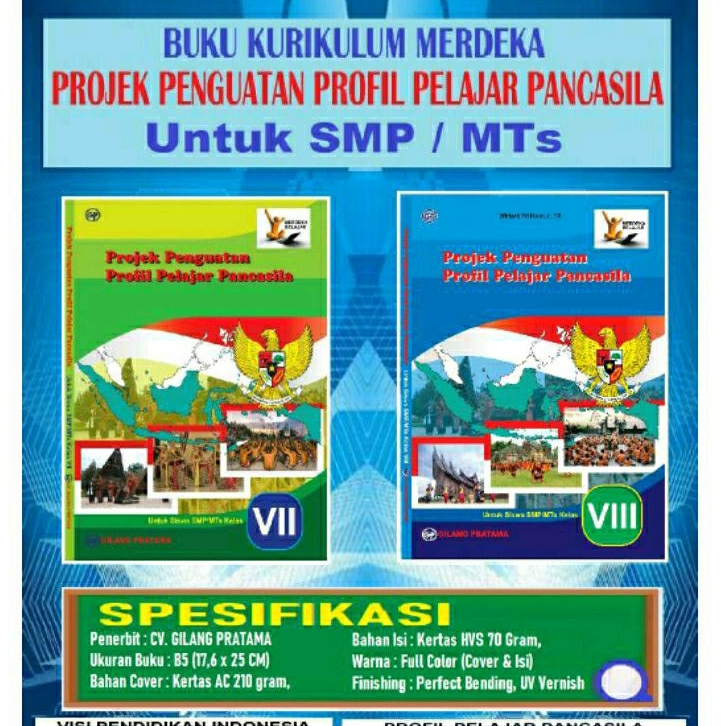 Jual P5 SMP / MTS KELAS 7 KELAS 8 Projek Penguatan Profil Pelajar Pancasila SMP Kelas VII dan ...