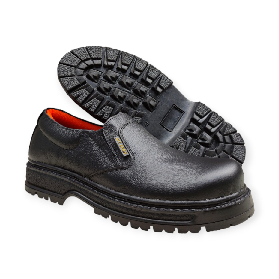 Jual SEPATU SAFETY SHOES LOW CUT KULIT ASLI SLIP ON MODEL TERBARU KERJA ...